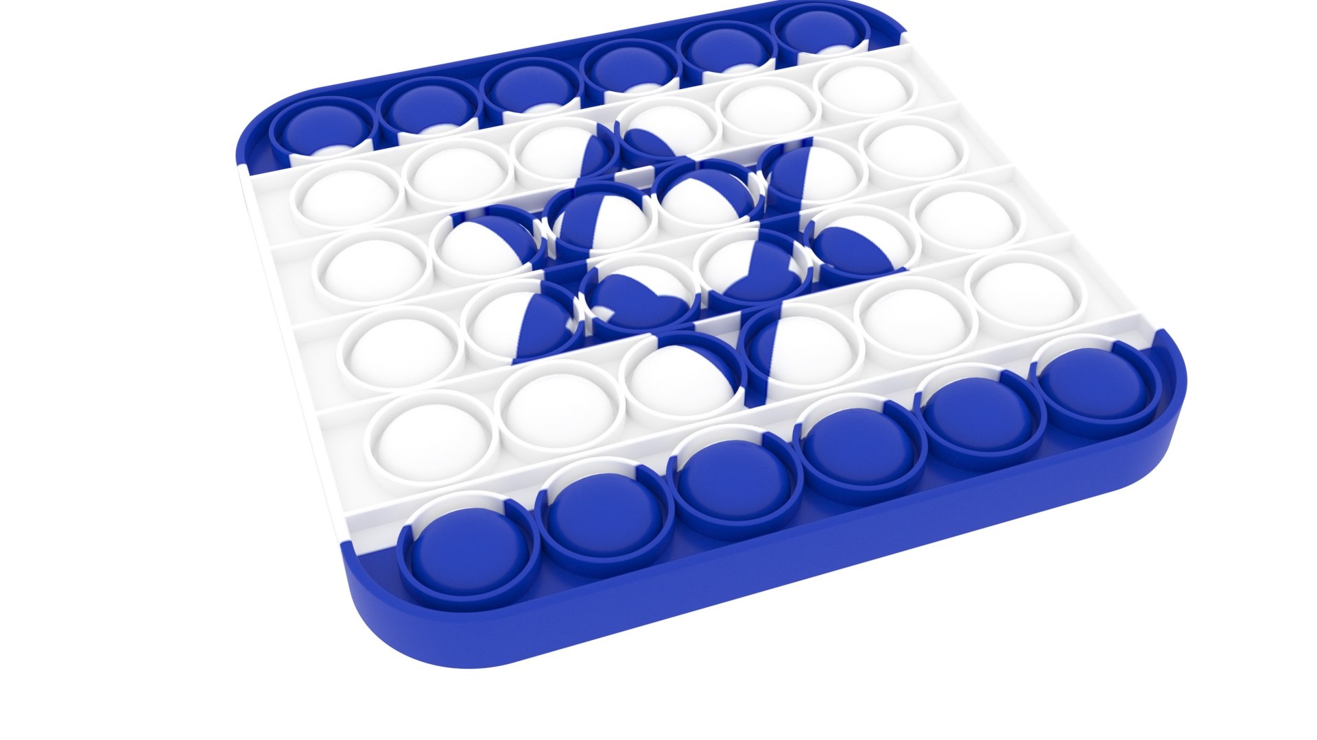 3D Model Square Flag Of Israel Pop It Fidget Toy - TurboSquid 1784626