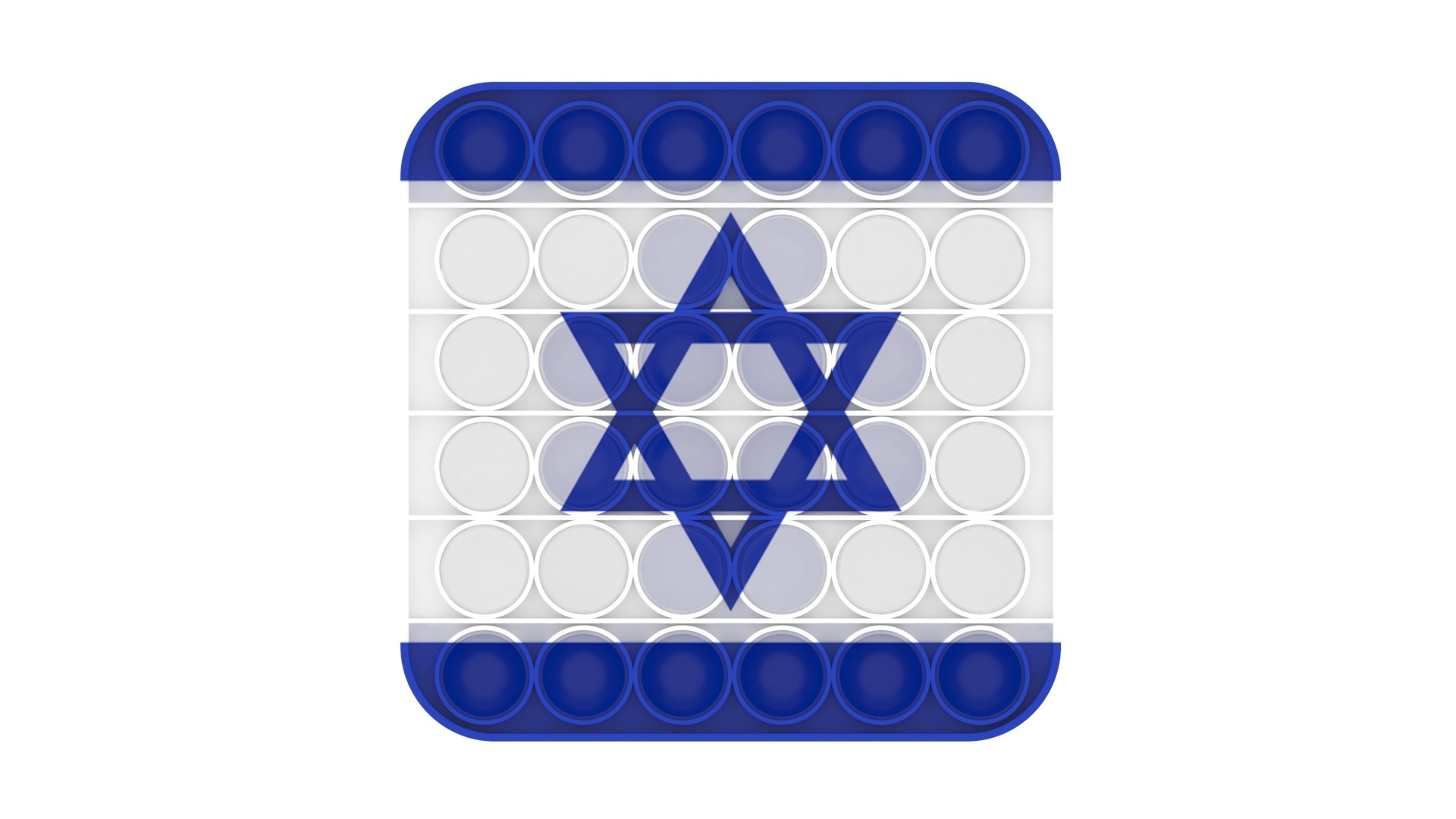 3D Model Square Flag Of Israel Pop It Fidget Toy - TurboSquid 1784626