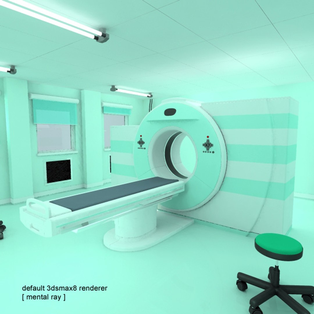 Mri Scanner Room Scene Max