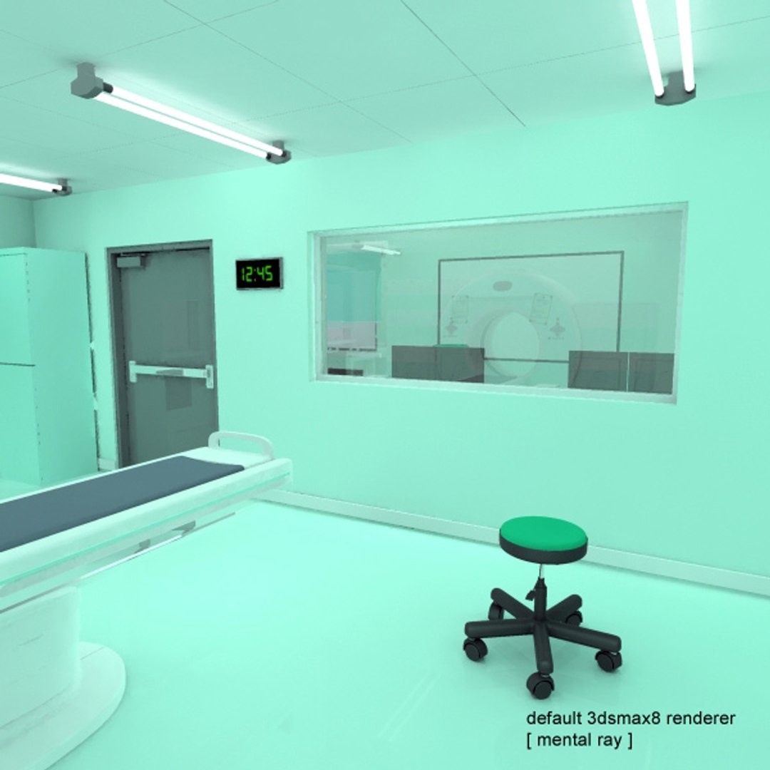 Mri Scanner Room Scene Max