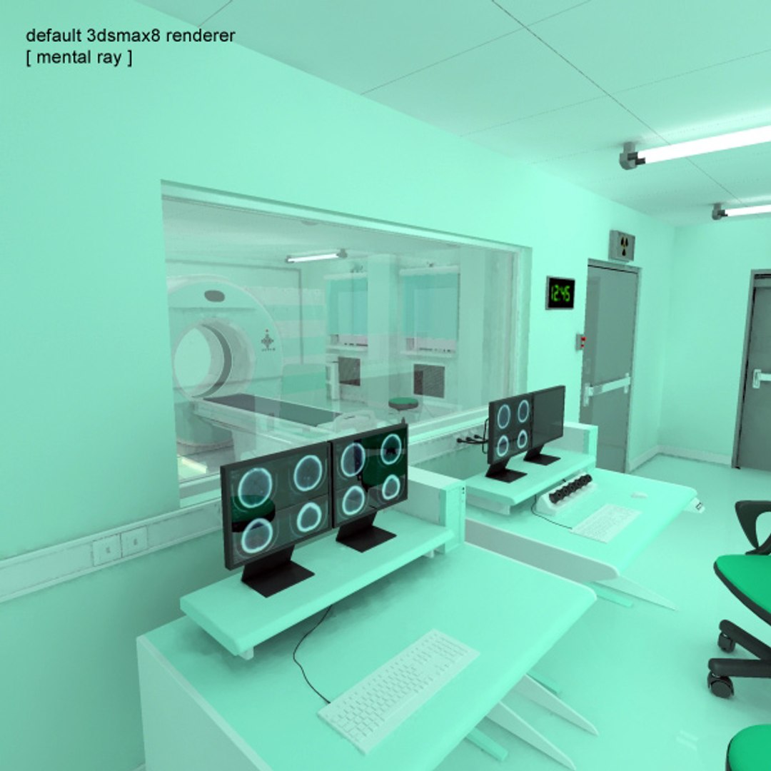 Mri Scanner Room Scene Max