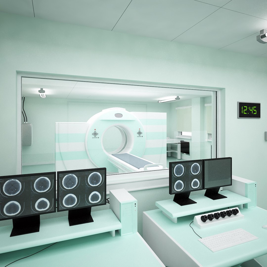 Mri Scanner Room Scene Max