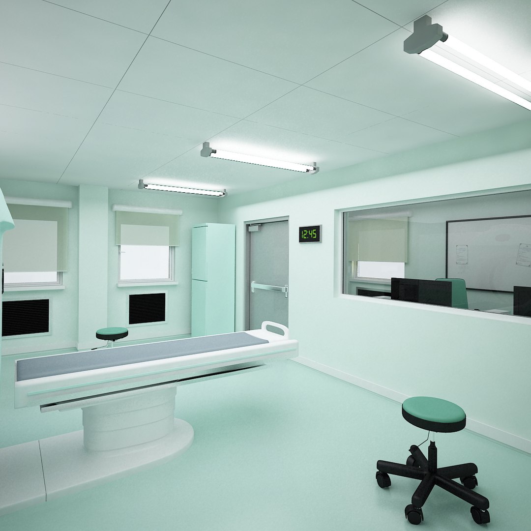 Mri Scanner Room Scene Max