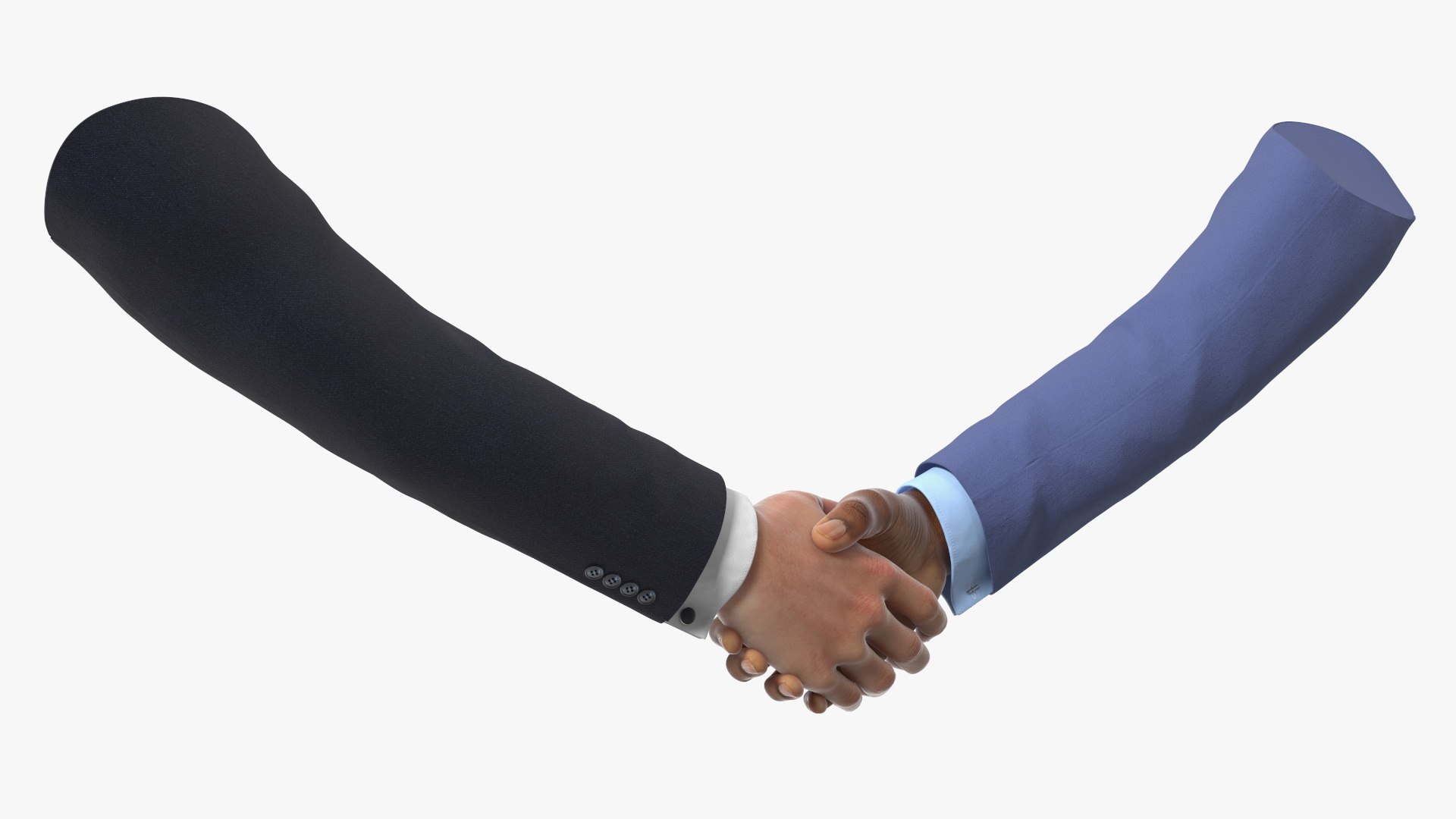 Realistic Business Handshake Prop Two Tones 3D Model - TurboSquid 2475447