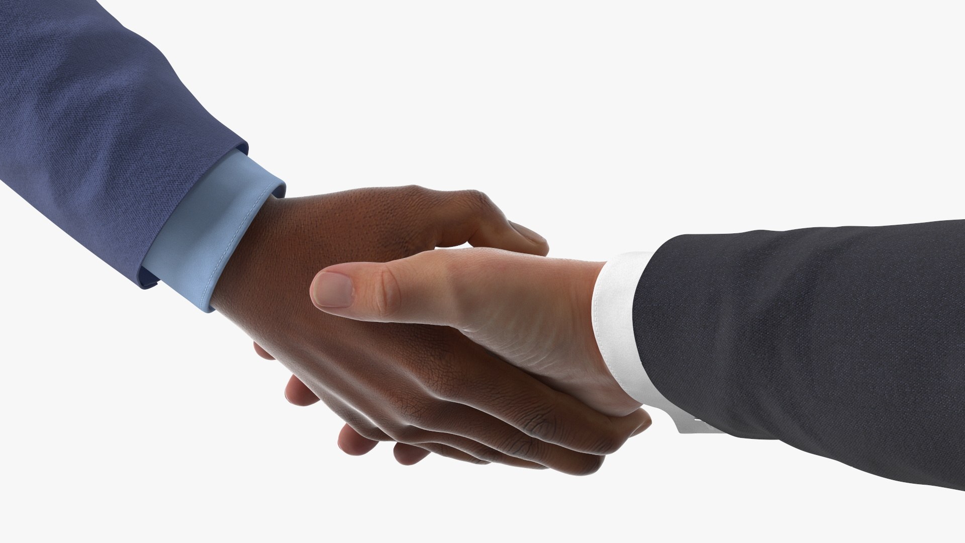 Realistic Business Handshake Prop Two Tones 3D Model - TurboSquid 2475447