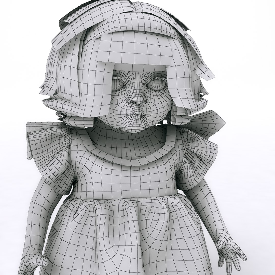 Vintage Doll 3d Model