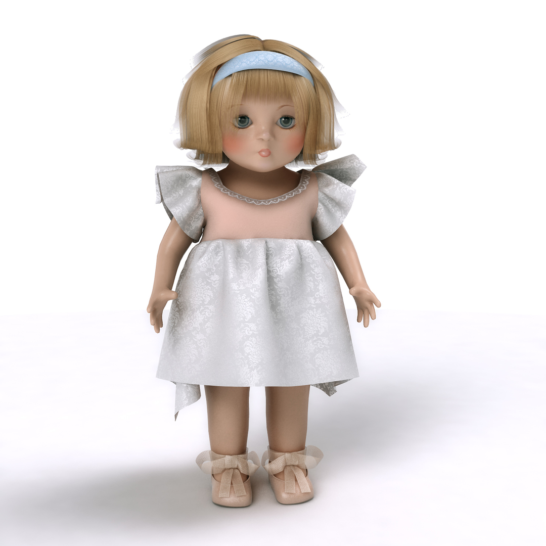 Vintage Doll 3d Model