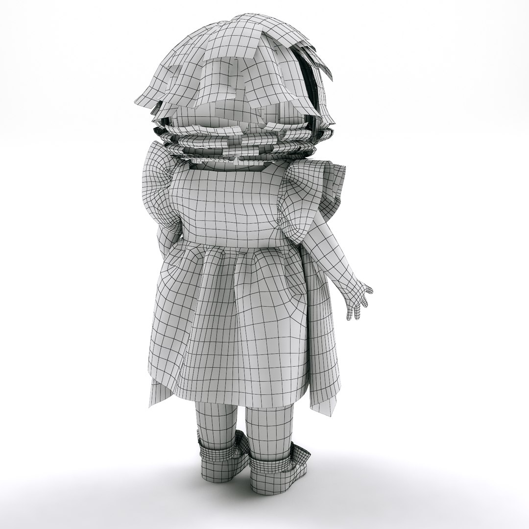 Vintage Doll 3d Model