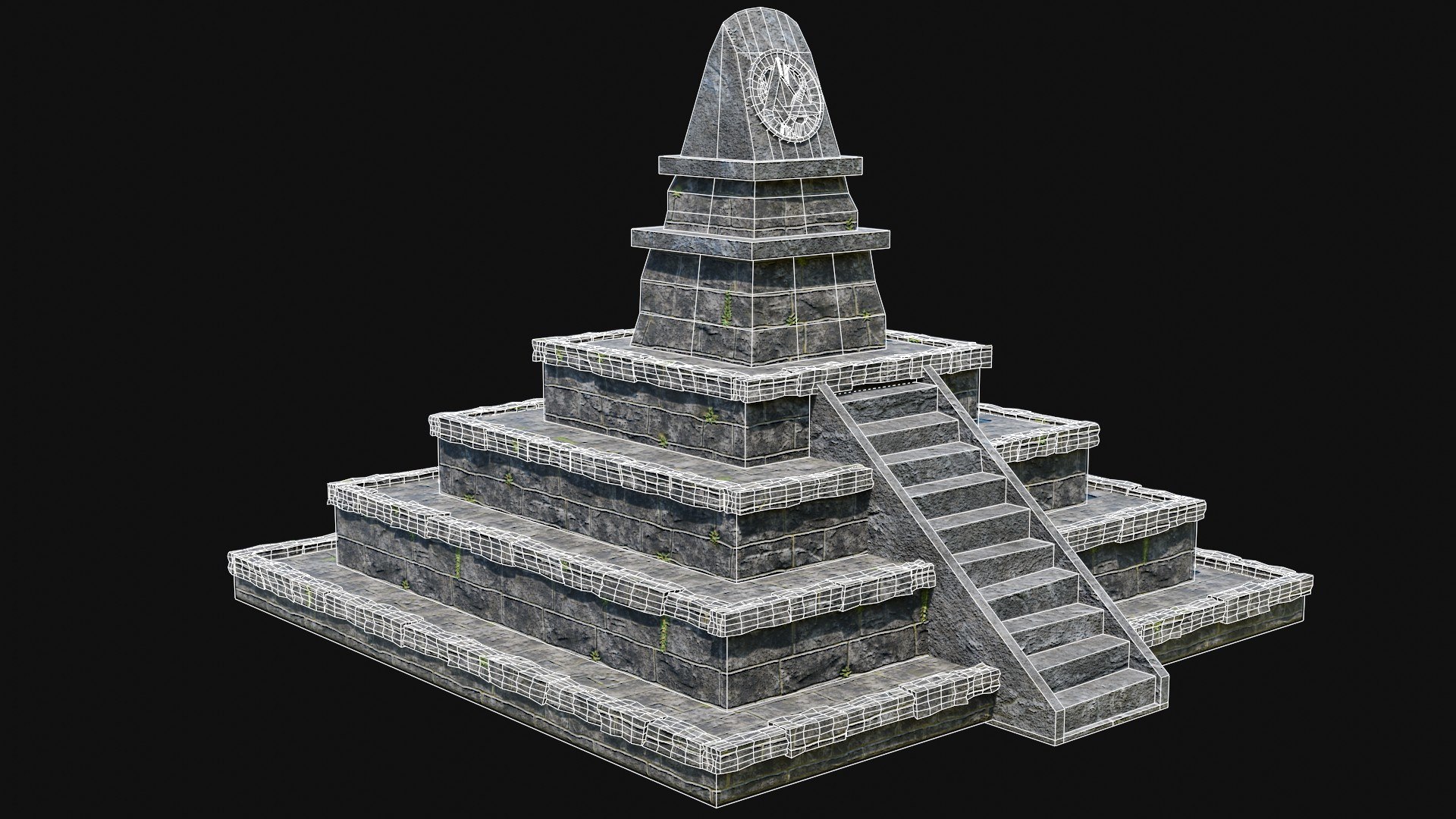 3D CELTIC ANCIENT PYRAMID PYRAMIDS TEMPLE RUINS RUINED COLLECTION ...