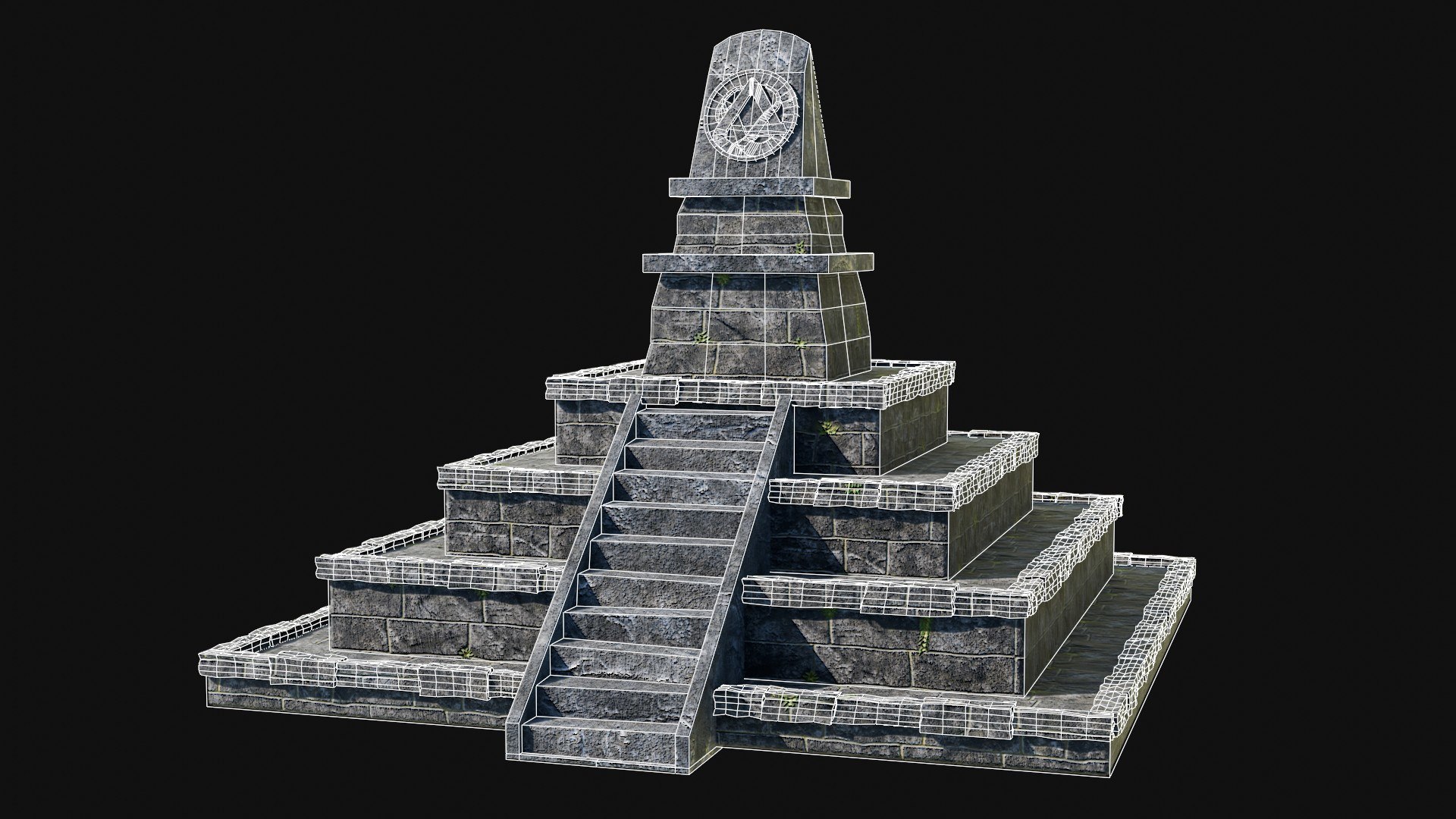 3D CELTIC ANCIENT PYRAMID PYRAMIDS TEMPLE RUINS RUINED COLLECTION ...