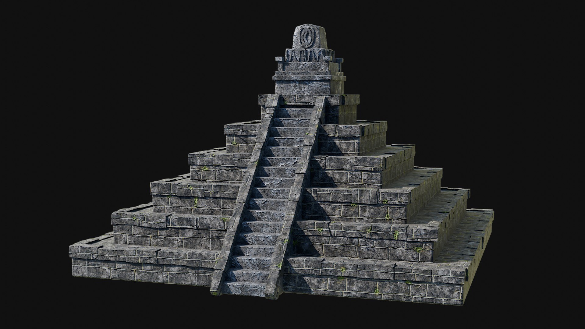 3D CELTIC ANCIENT PYRAMID PYRAMIDS TEMPLE RUINS RUINED COLLECTION ...