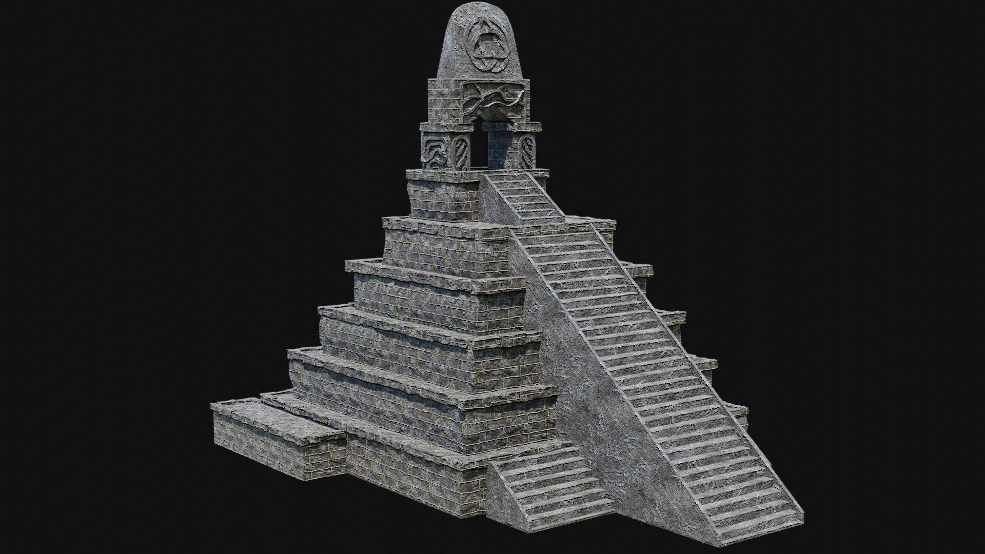 3D CELTIC ANCIENT PYRAMID PYRAMIDS TEMPLE RUINS RUINED COLLECTION ...
