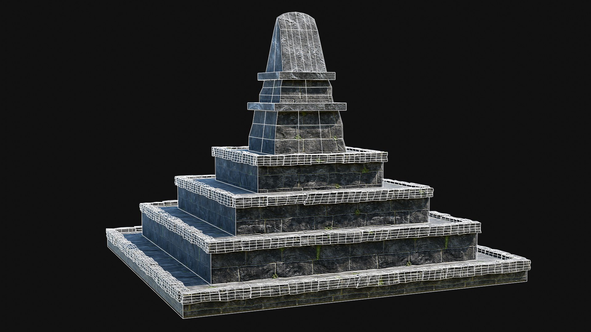 3D CELTIC ANCIENT PYRAMID PYRAMIDS TEMPLE RUINS RUINED COLLECTION ...