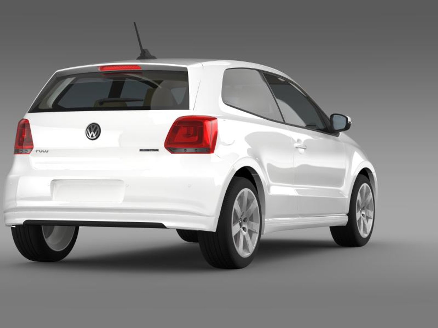 Volkswagen Polo Bluemotion 2010-2013 3d 3ds