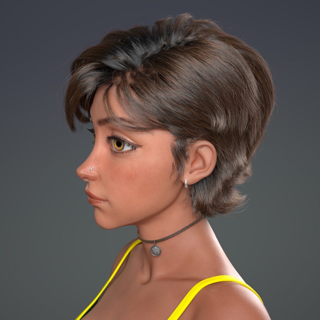3D Jessica - Semi-realistic Character - TurboSquid 1955577