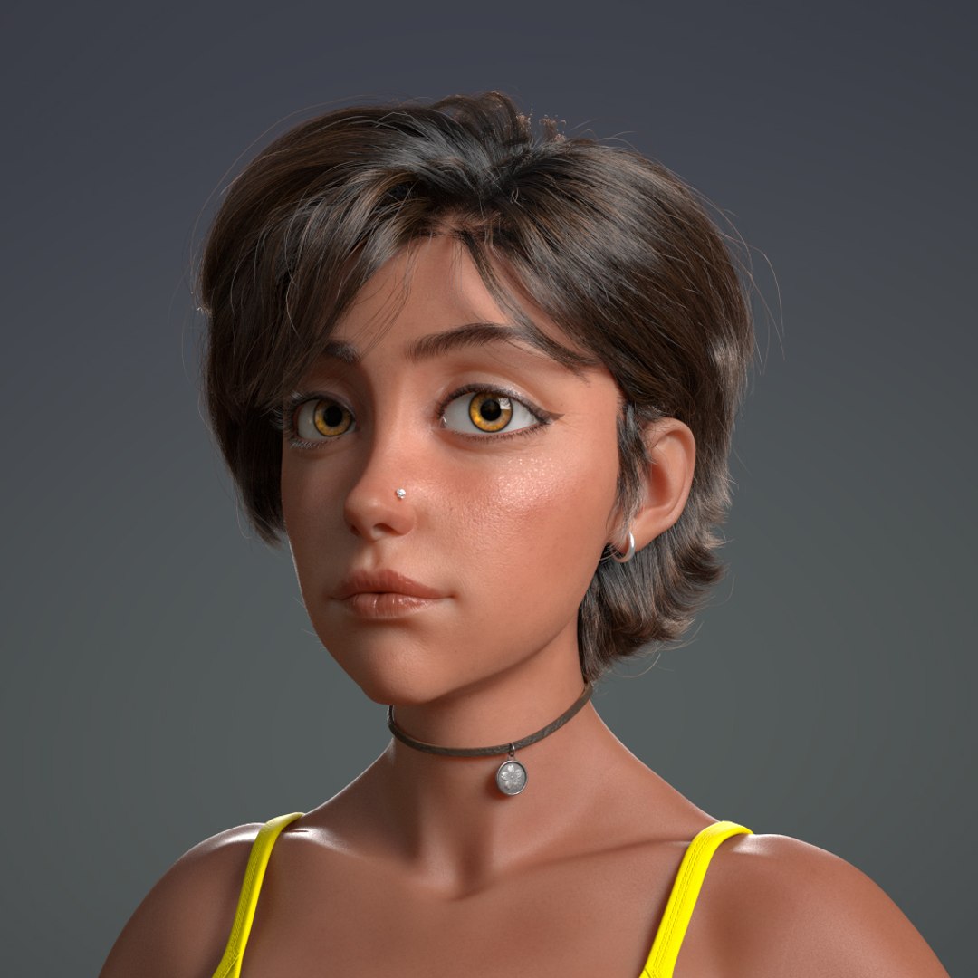 3D Jessica - Semi-realistic Character - TurboSquid 1955577
