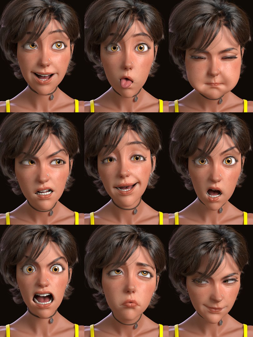 3D Jessica - Semi-realistic Character - TurboSquid 1955577