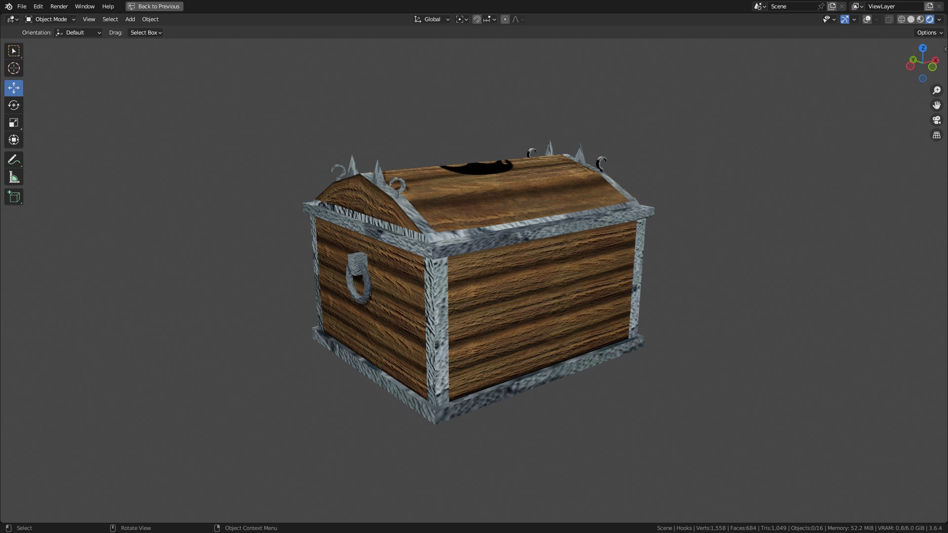Treasure Chest Pirate Skull 3D model - TurboSquid 2146560