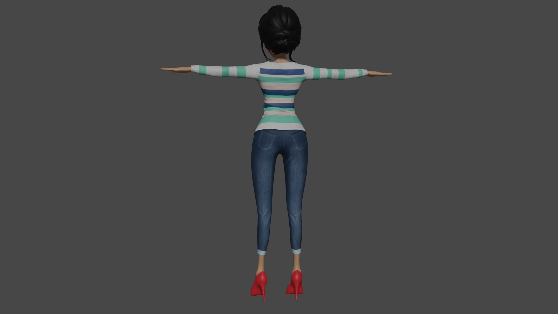 Mom 3d Rigged Model Turbosquid 1734290