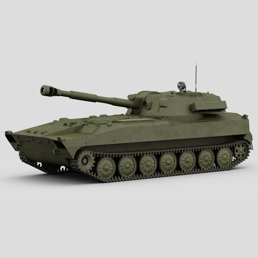 2s1 Gvozdika Model - TurboSquid 1152262