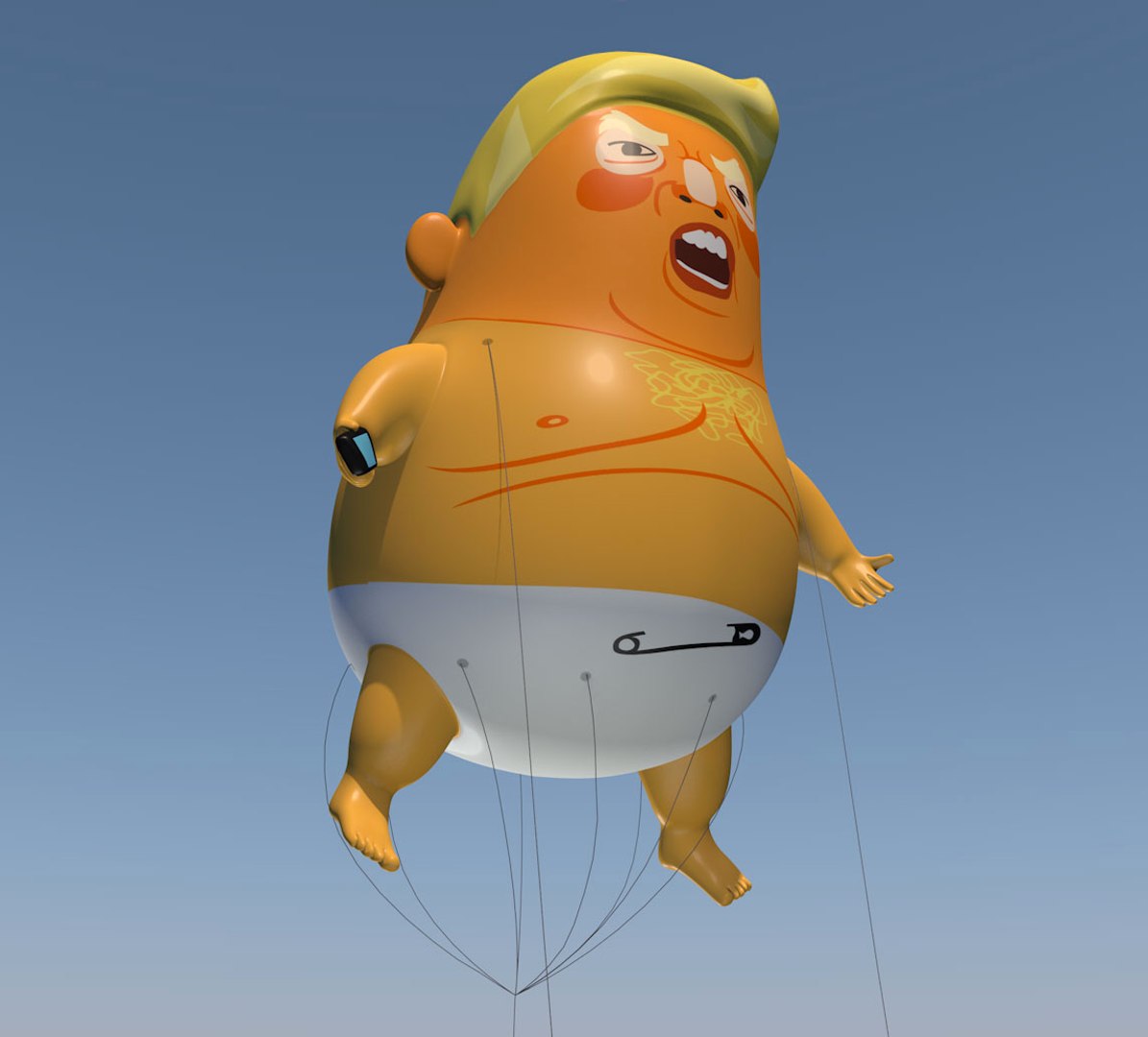 Donald trump baby balloon 3D - TurboSquid 1307801