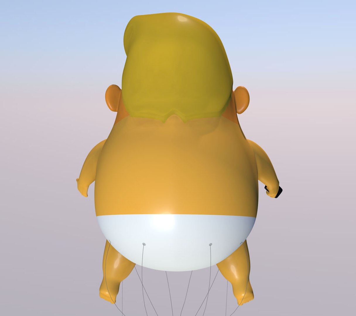 Donald trump baby balloon 3D - TurboSquid 1307801