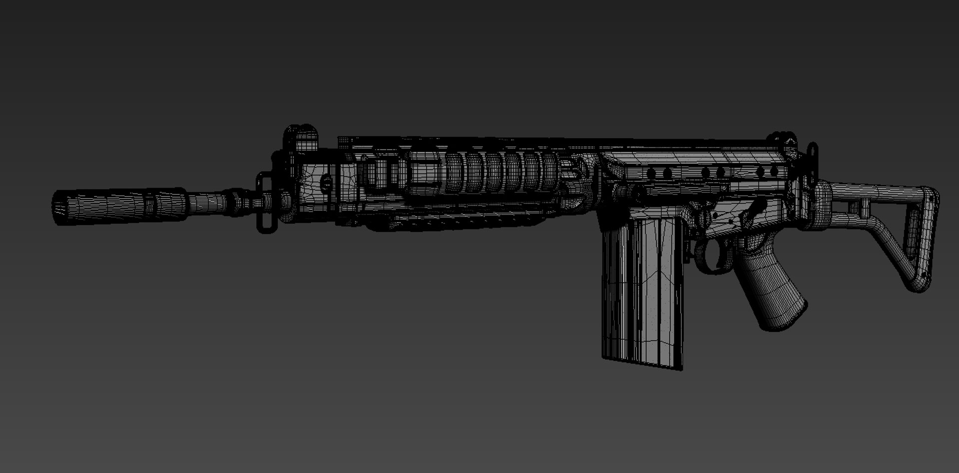 Fn-fal Para 3D Model - TurboSquid 1402032