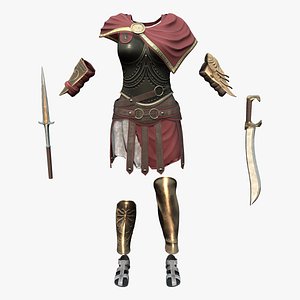 Female Warrior Armour 3D - TurboSquid 1757917