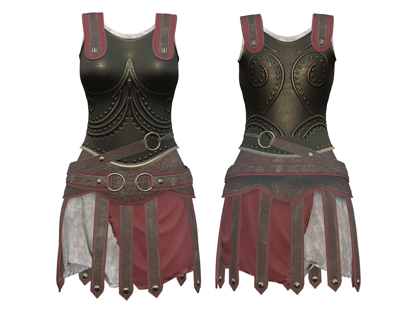Full Roman Female Commander Soldier Outfit Model - TurboSquid 1996410