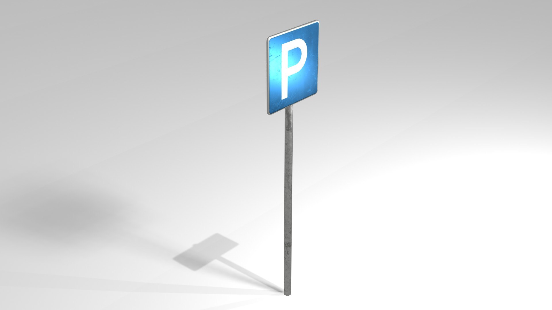 Traffic Sign Parking 3D Model - TurboSquid 2143844