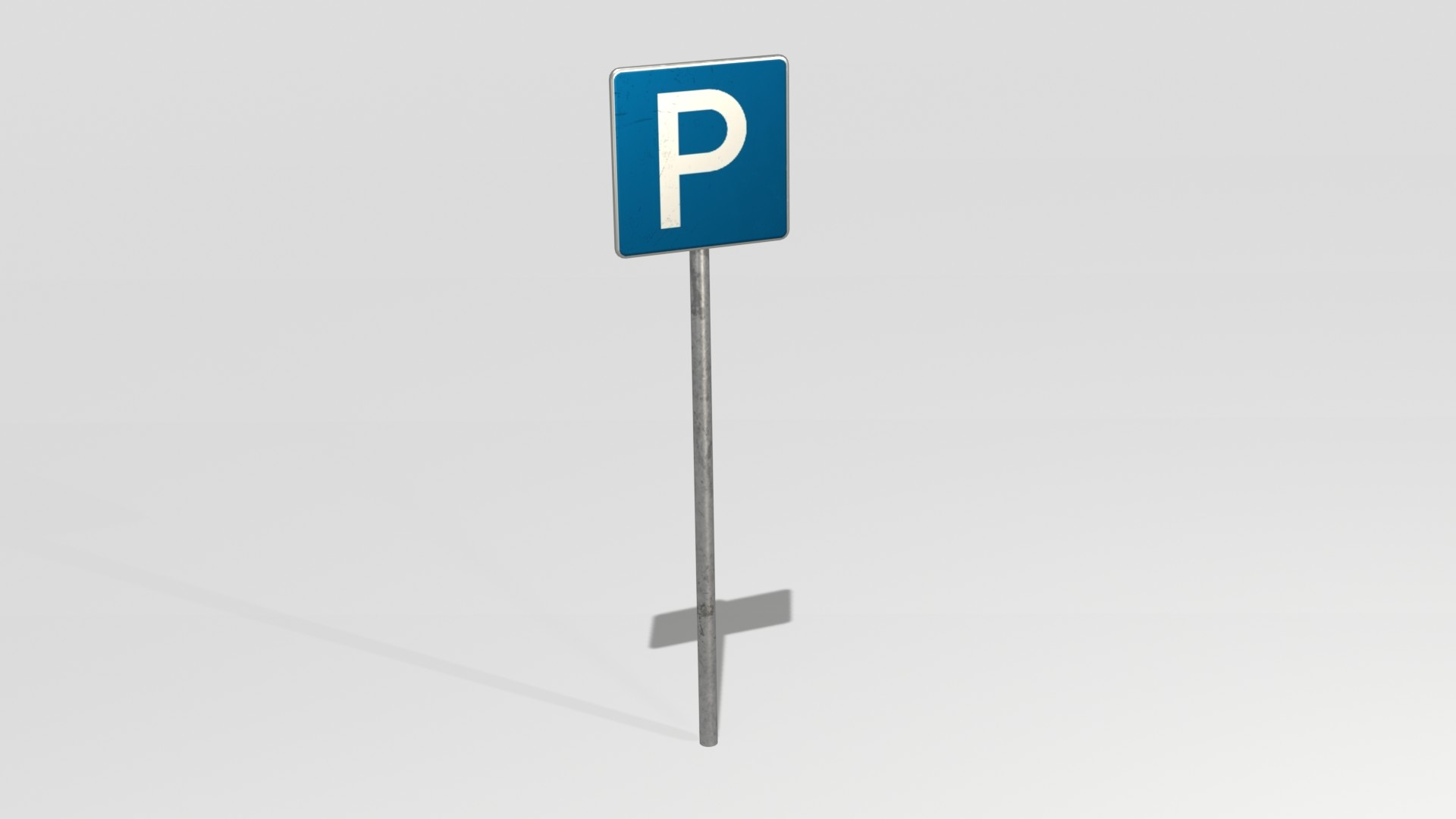Traffic Sign Parking 3D Model - TurboSquid 2143844