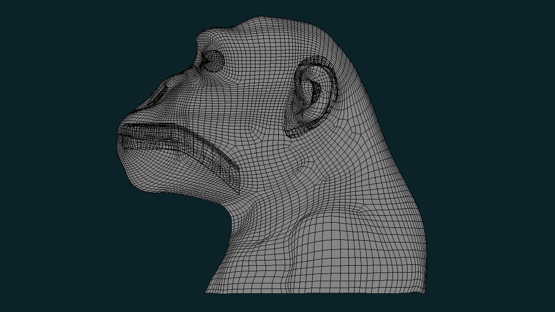 3D Model Monkey Bonobo High Poly Base Mesh - TurboSquid 2376799