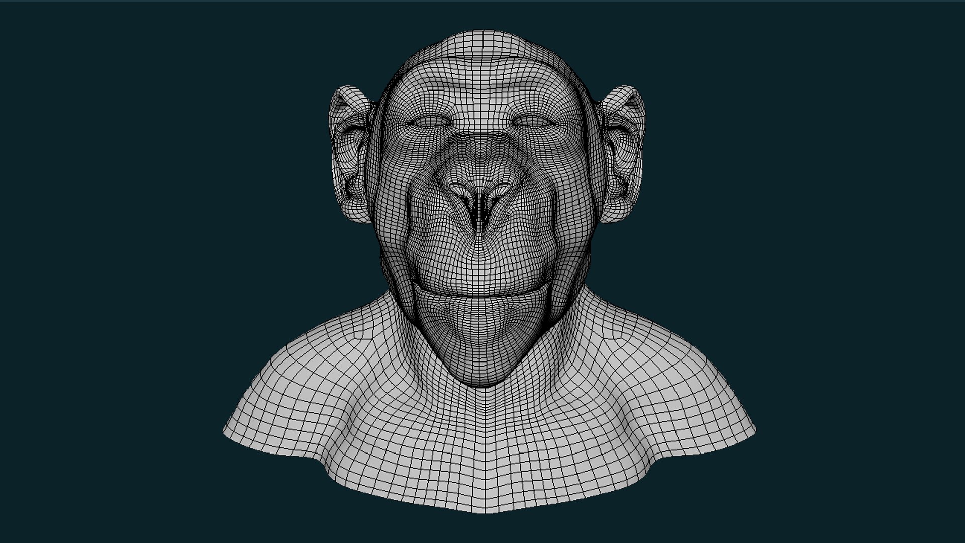 3D Model Monkey Bonobo High Poly Base Mesh - TurboSquid 2376799