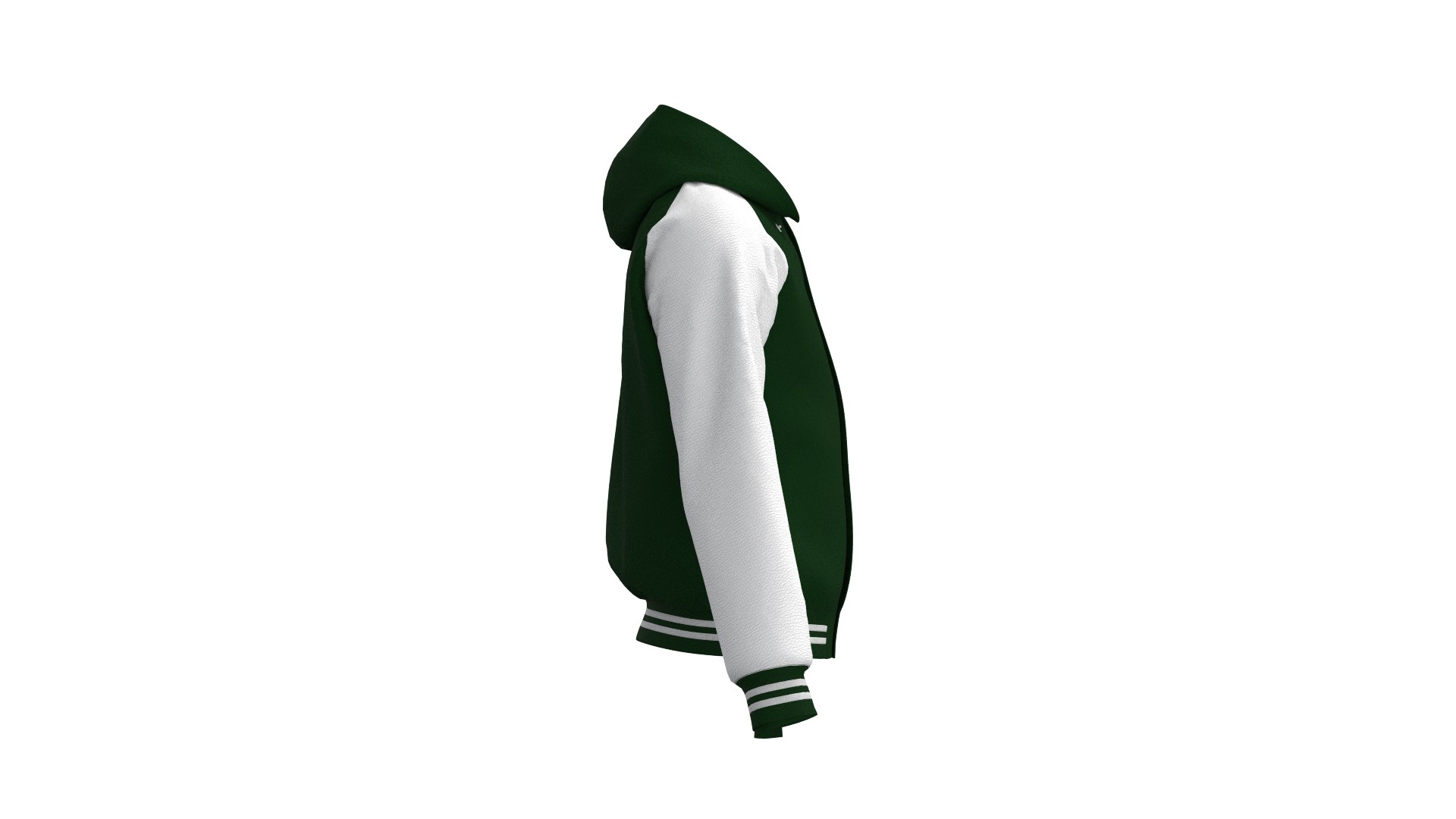 3D model Male raglan varsity jacket - TurboSquid 2152459