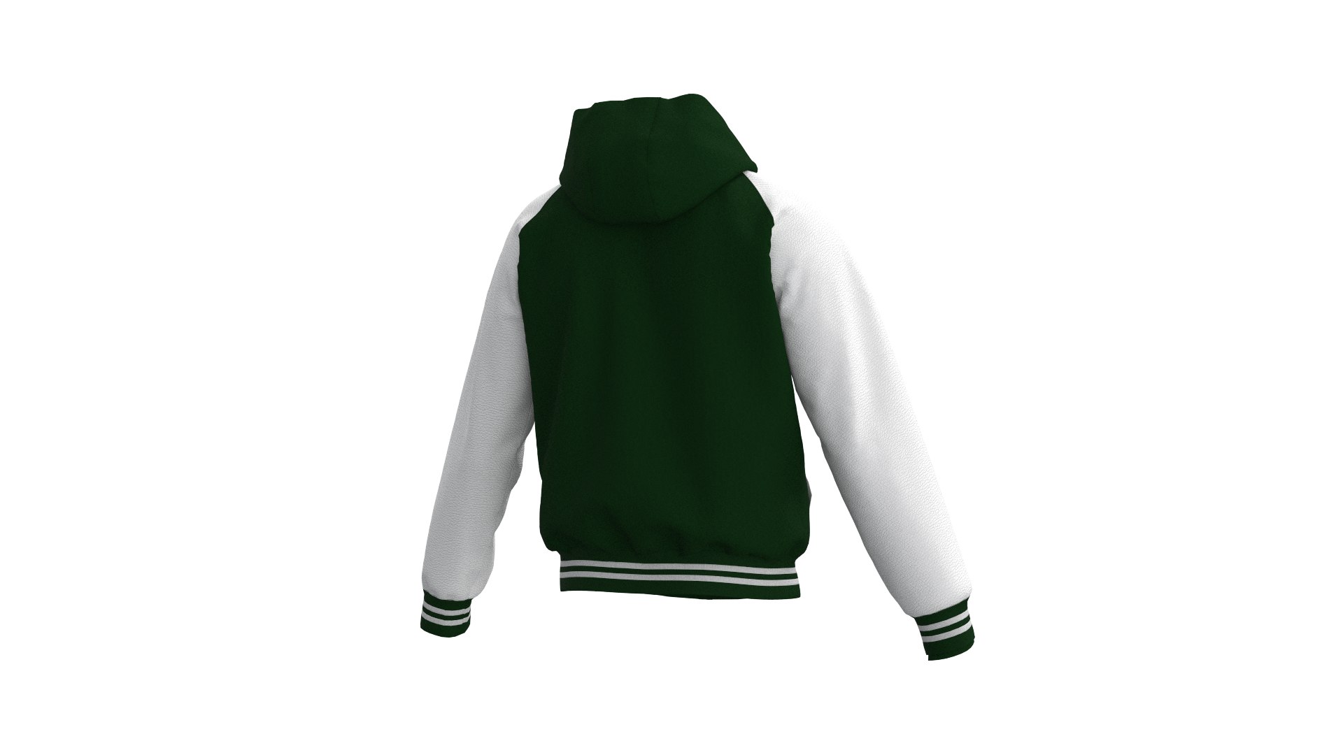 3D model Male raglan varsity jacket - TurboSquid 2152459