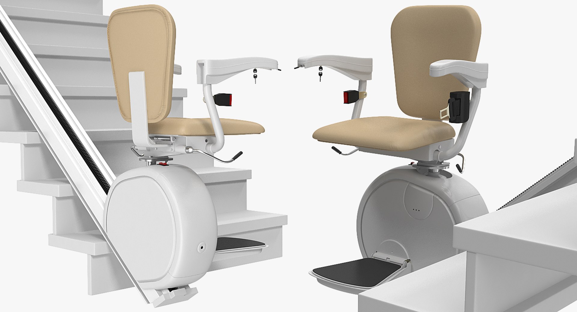 Straight Stairlift 3D Model - TurboSquid 1257199