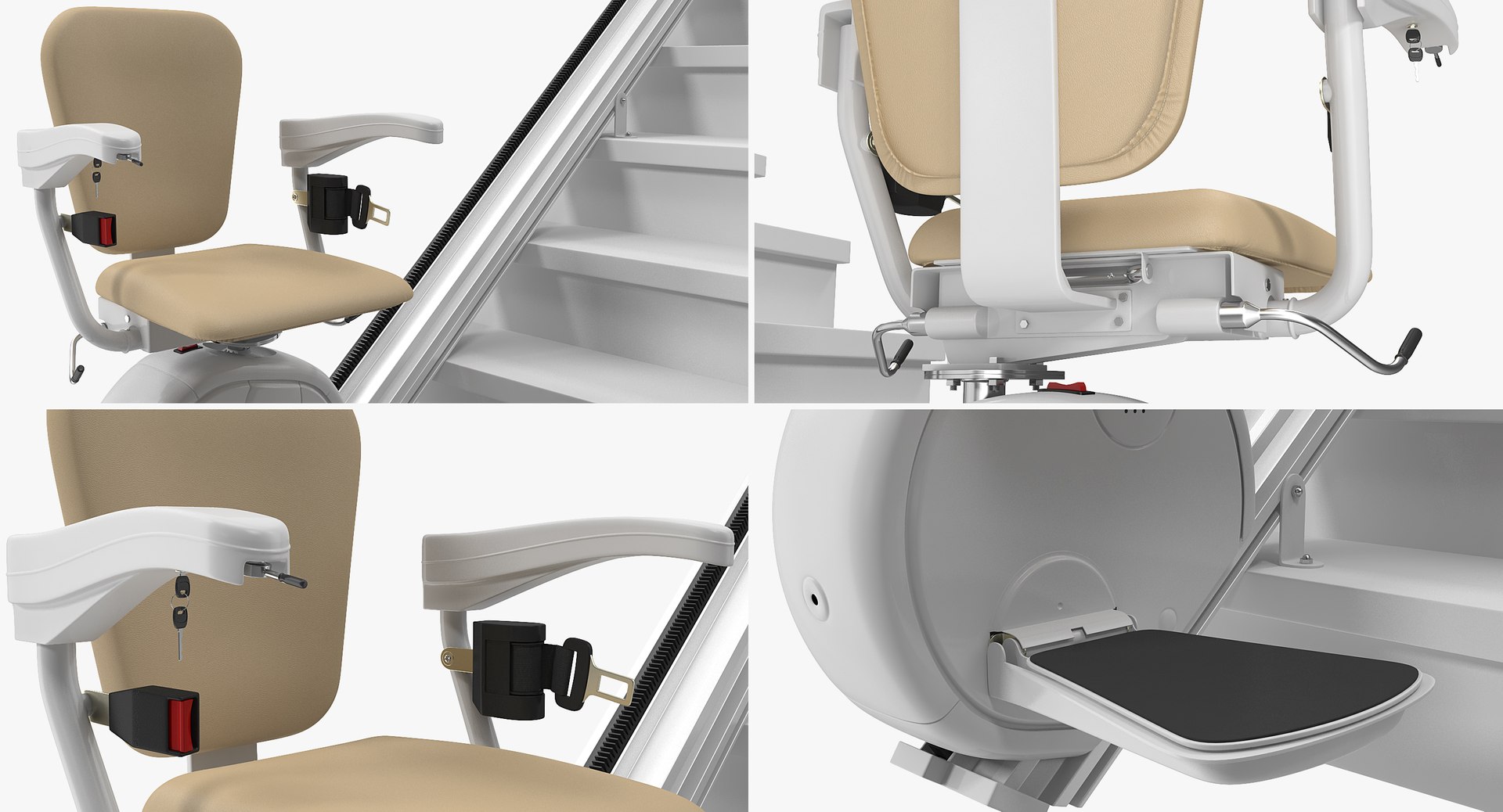 Straight Stairlift 3D Model - TurboSquid 1257199