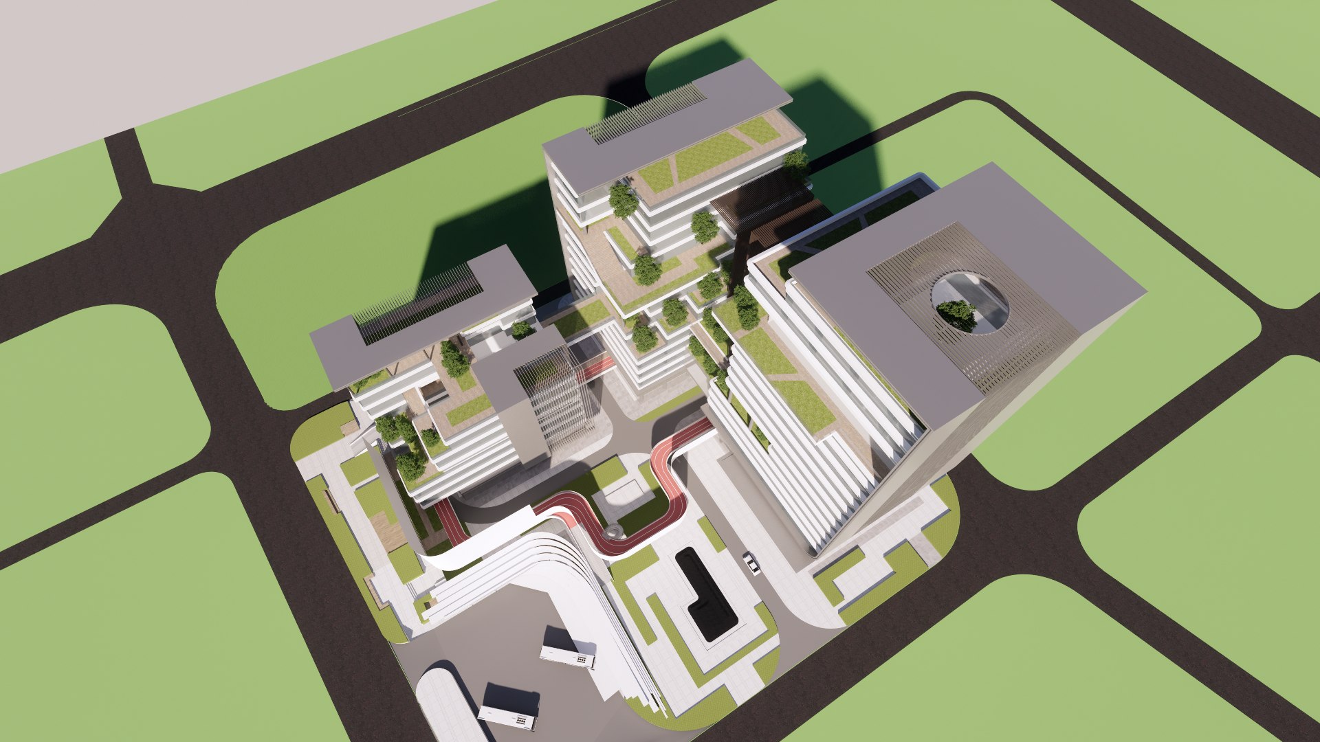 Modern City Block -A26 3D Model - TurboSquid 2381834