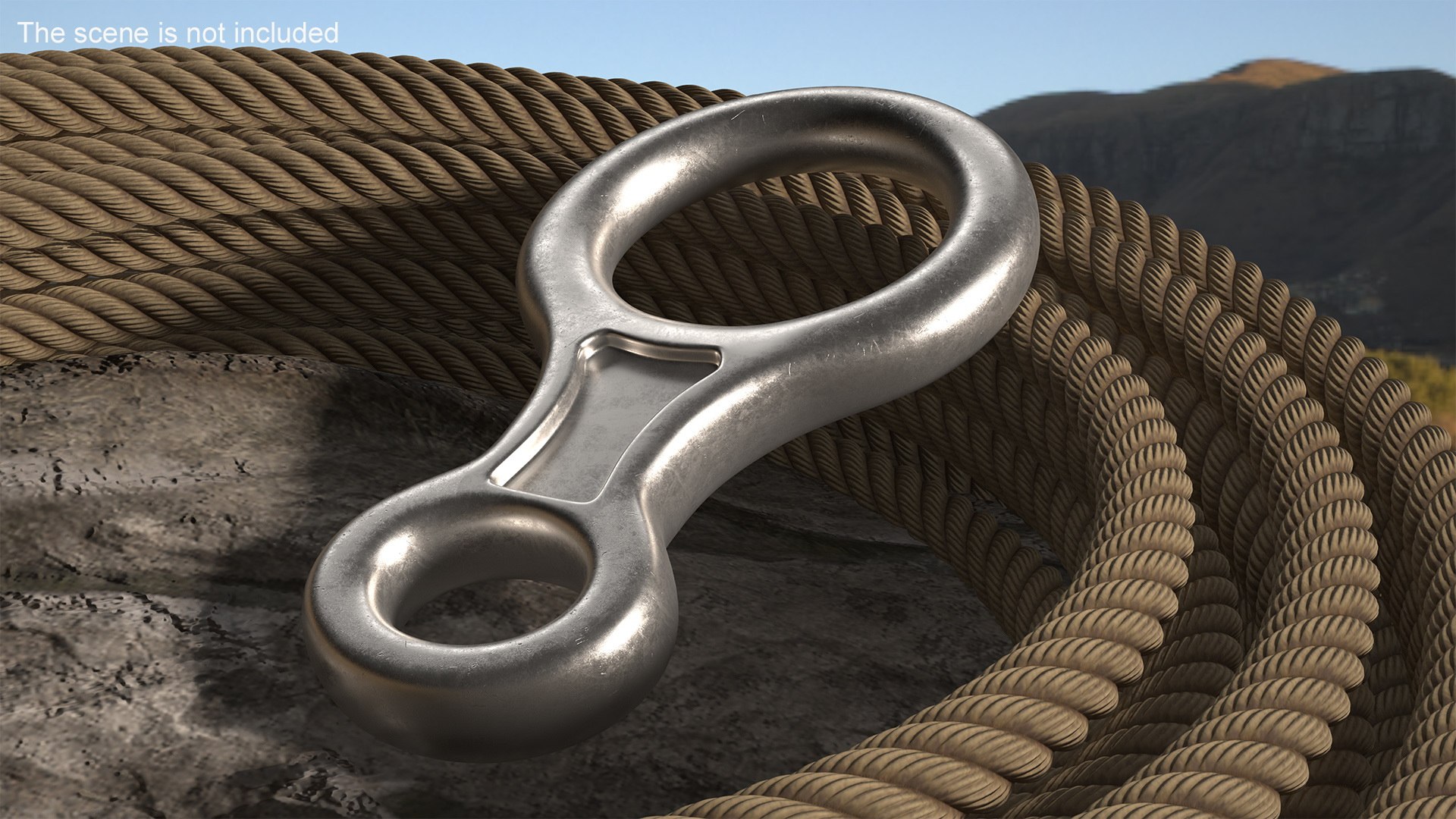 3D Model Aluminum Figure 8 Descender - TurboSquid 2191753