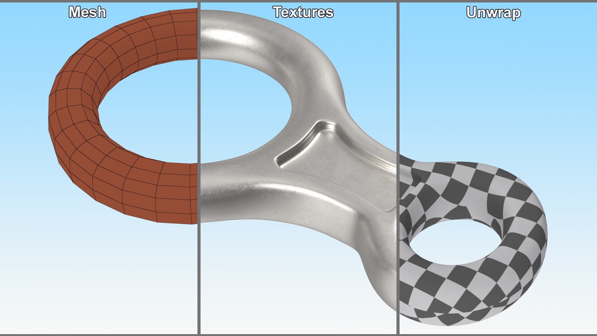 3D Model Aluminum Figure 8 Descender - TurboSquid 2191753