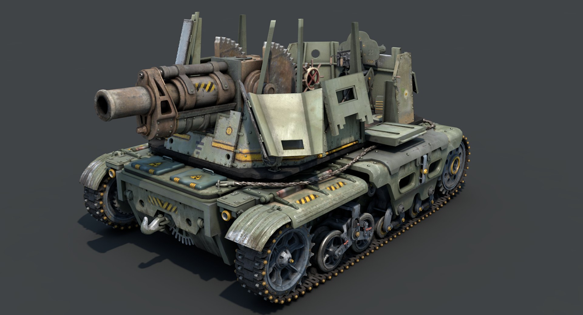 Tank Post Apocalyptic 3d Model