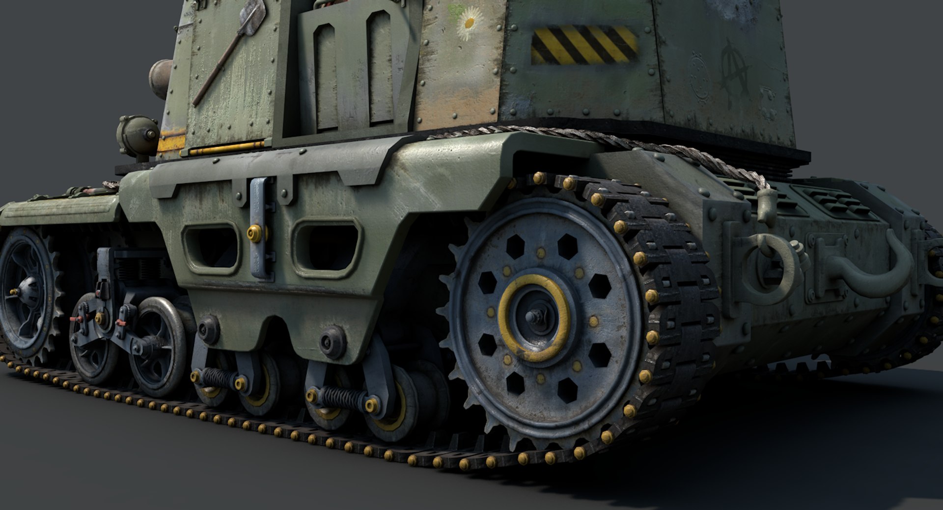 Tank Post Apocalyptic 3d Model