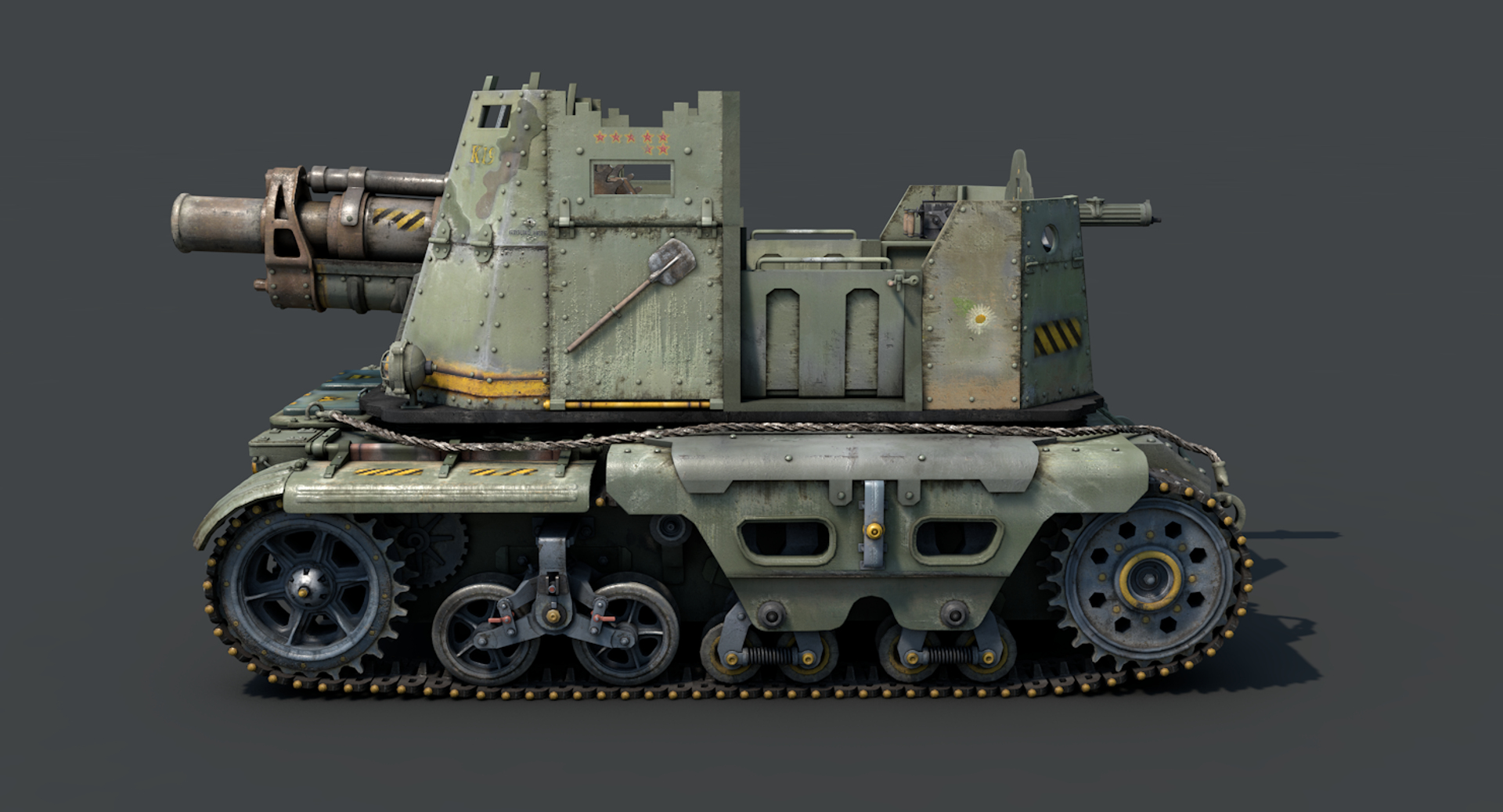 Tank Post Apocalyptic 3d Model