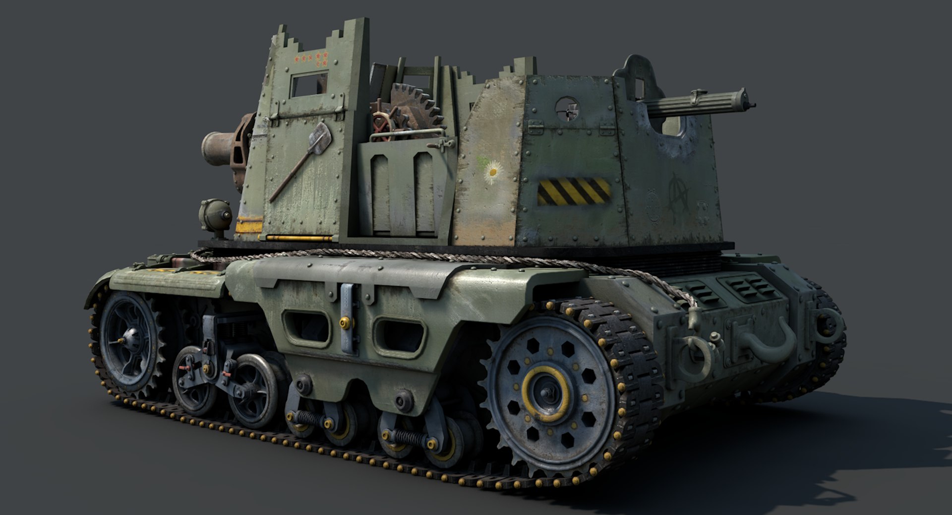 Tank Post Apocalyptic 3d Model