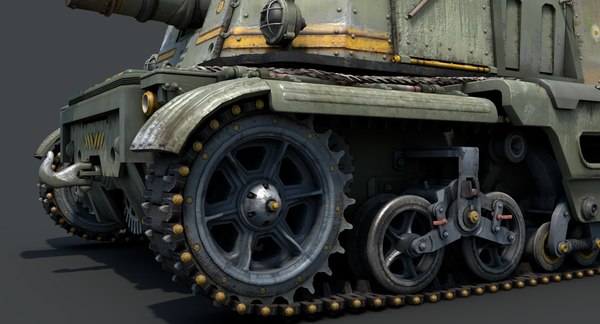 tank post apocalyptic 3d model