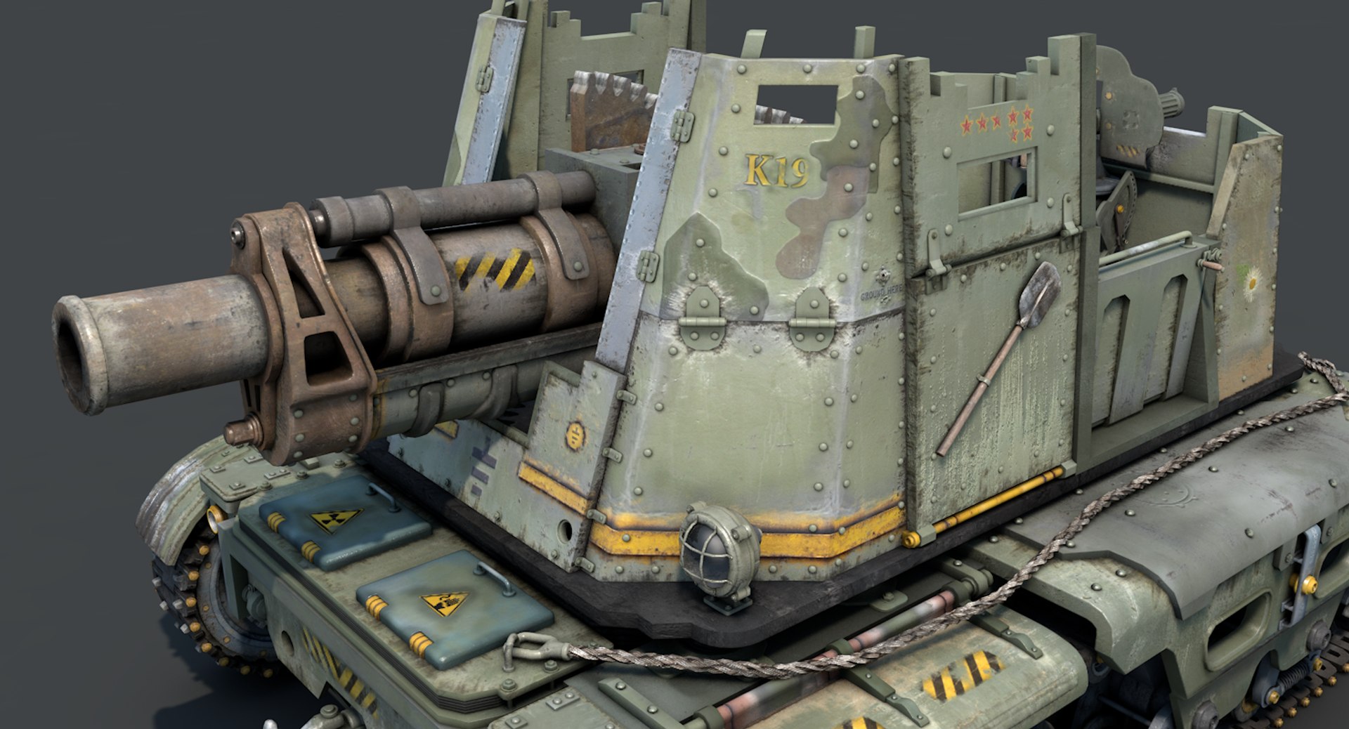 Tank Post Apocalyptic 3d Model