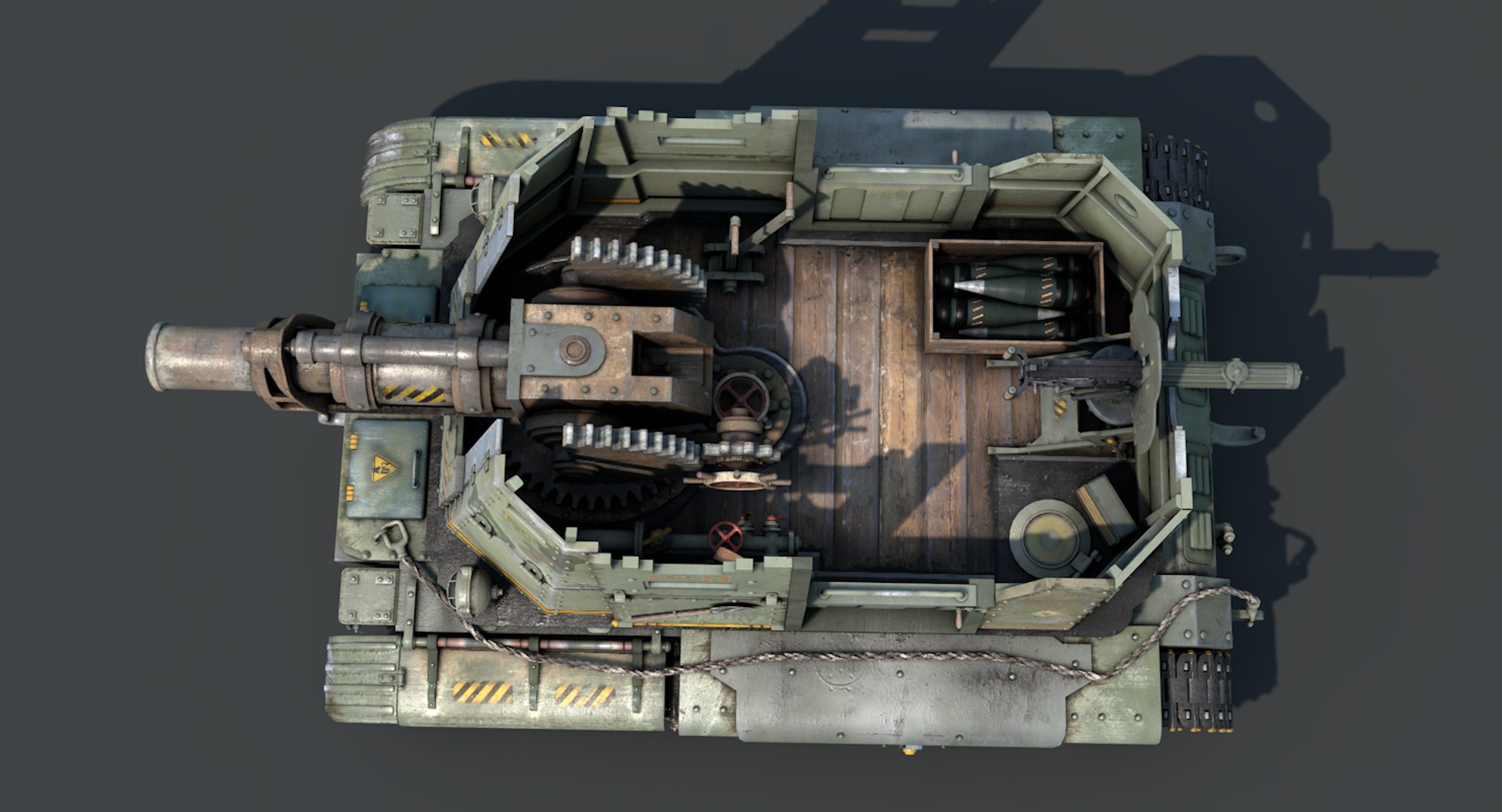Tank Post Apocalyptic 3d Model