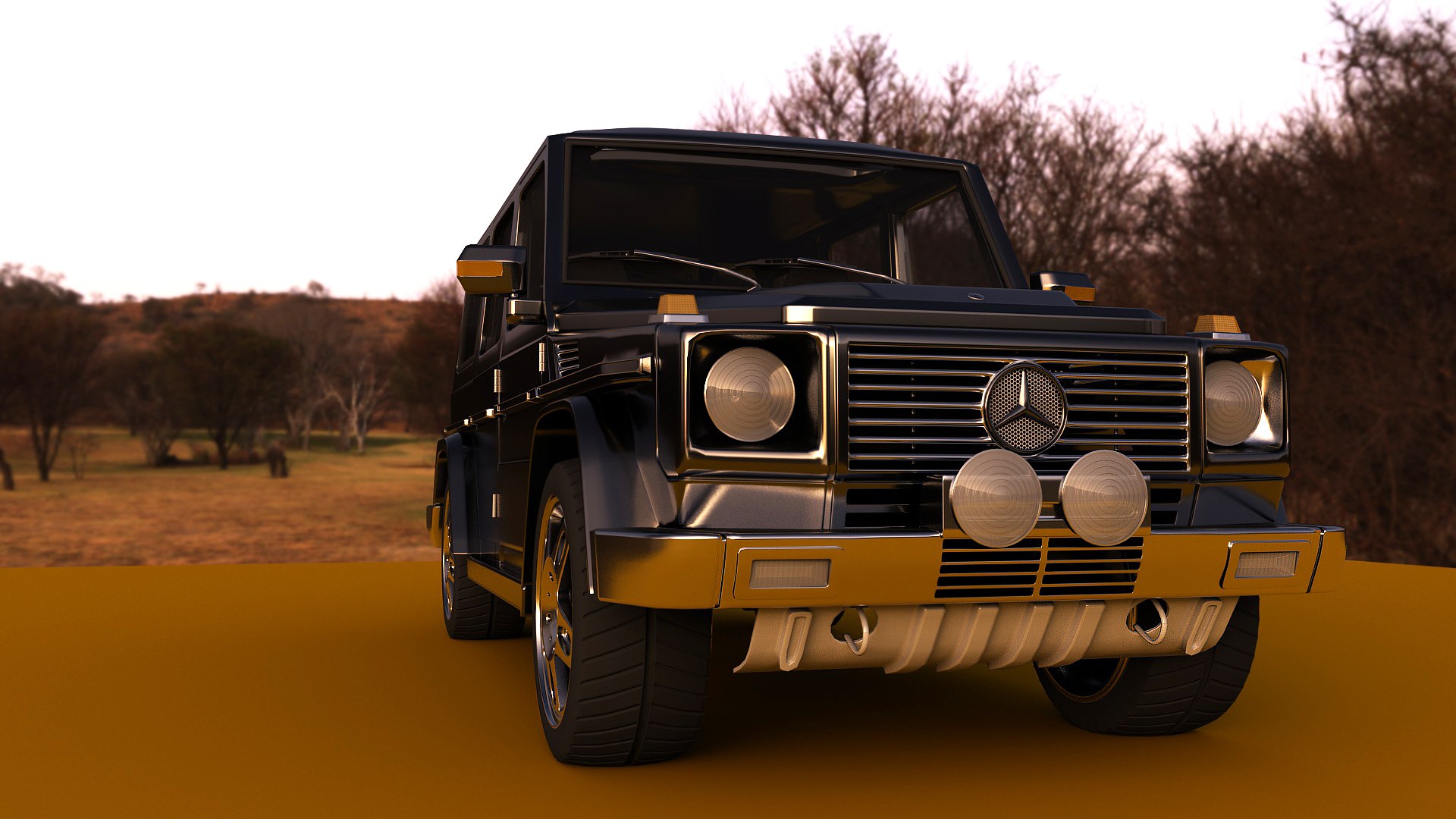 Mercedes G Class Chrome 3D - TurboSquid 1991495