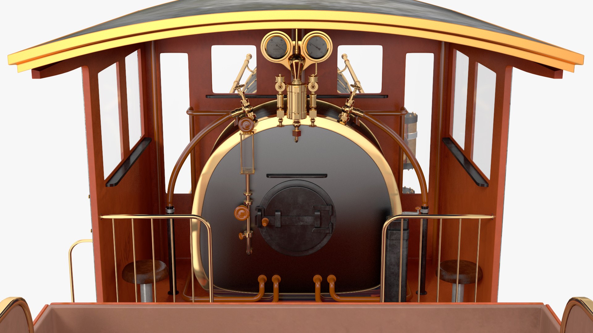 3D Old Steam Locomotive And Freight Wagon - TurboSquid 2146877