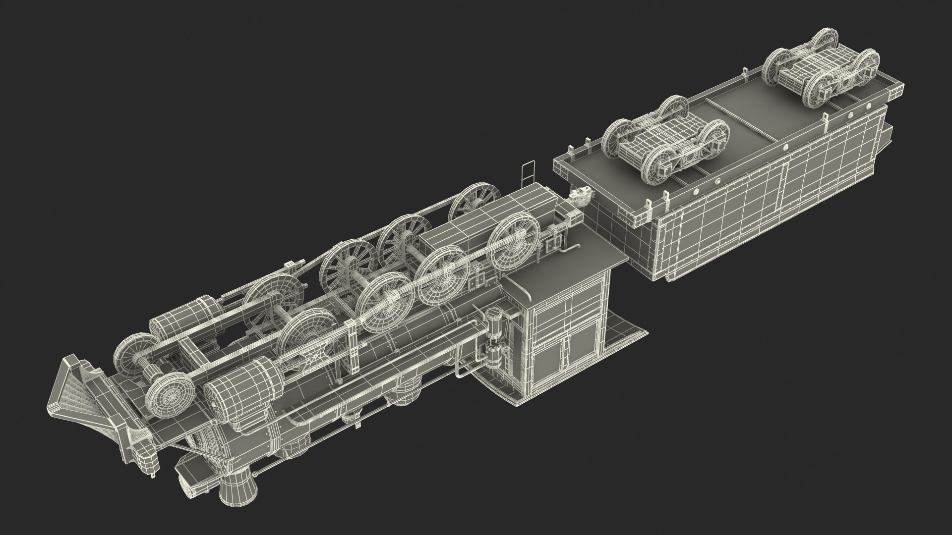 3D Old Steam Locomotive And Freight Wagon - TurboSquid 2146877